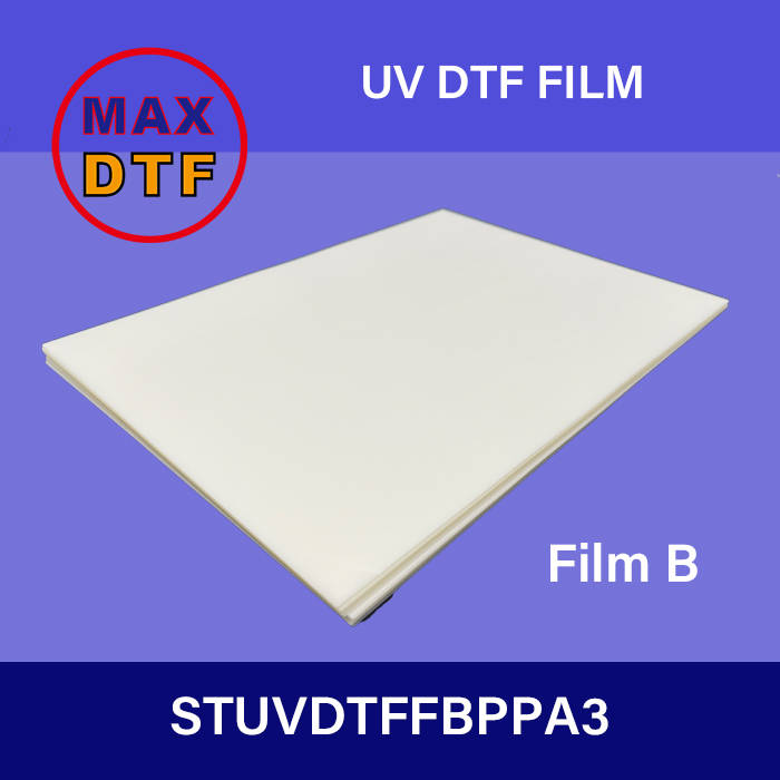 UV DTF Adhesive Transfer Film – 95μm Film B In Sheet For Transfer A3 Size – MAXDTF – Haining ...