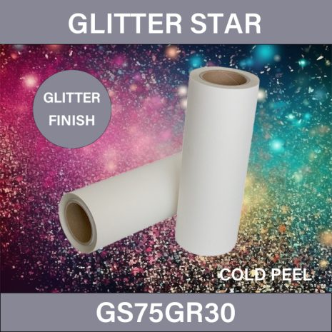 Glitter DTF Film Roll – 75μm Glitter DTF Transfer Film 0.30×100M Roll ...