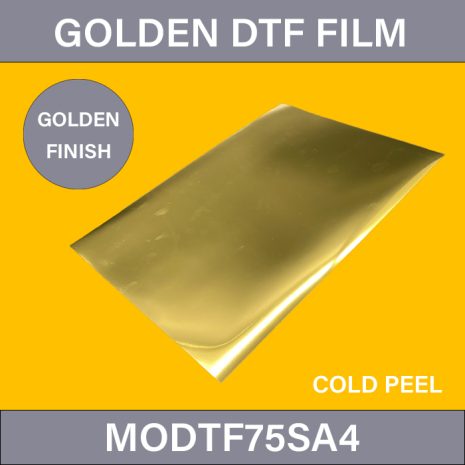 Golden DTF Film Sheet – 75μm Golden DTF Transfer Film A4 Sheet Cold ...