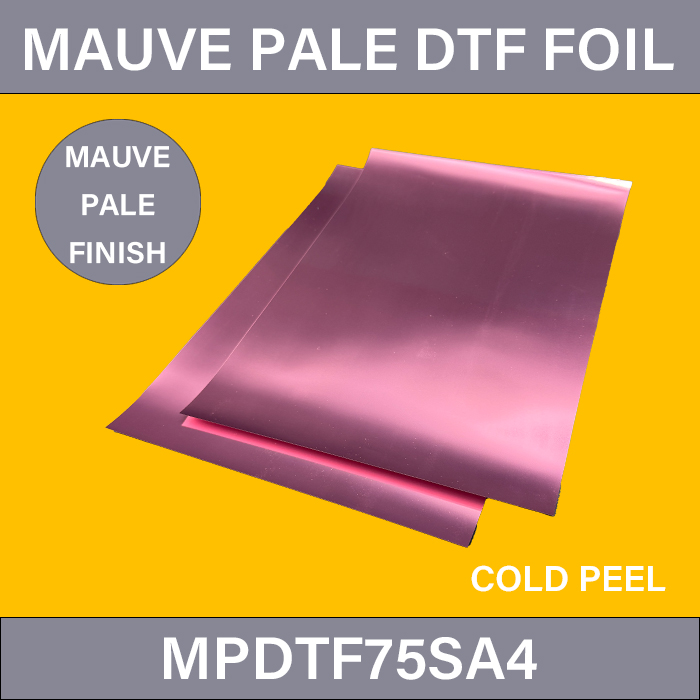 Mauve Pale DTF Foil Sheet – 75μm Mauve Pale DTF Transfer Film A4 Sheet ...